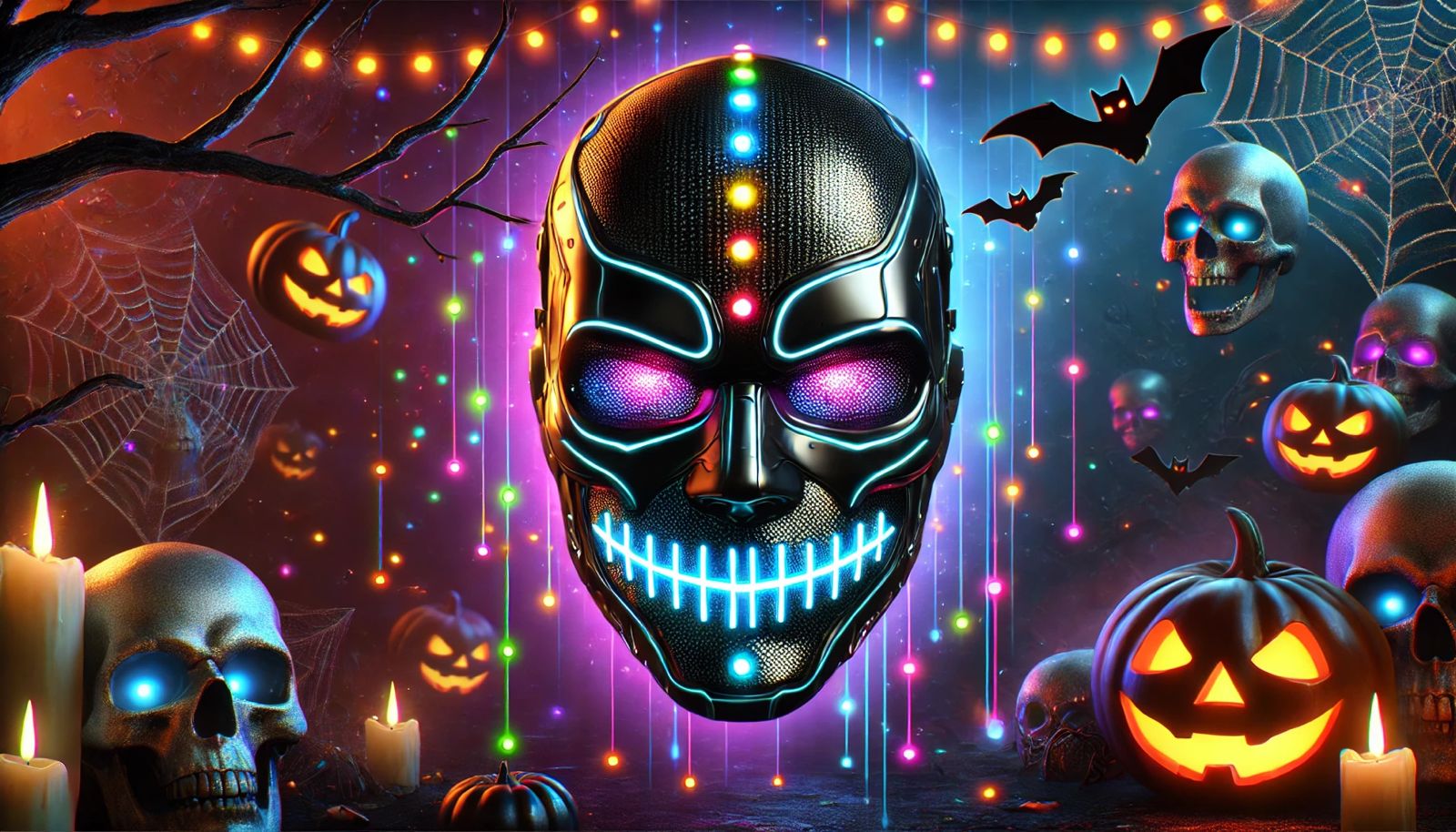 Light Up Halloween: The Ultimate Custom Face Change LED Mask – Salrog ...