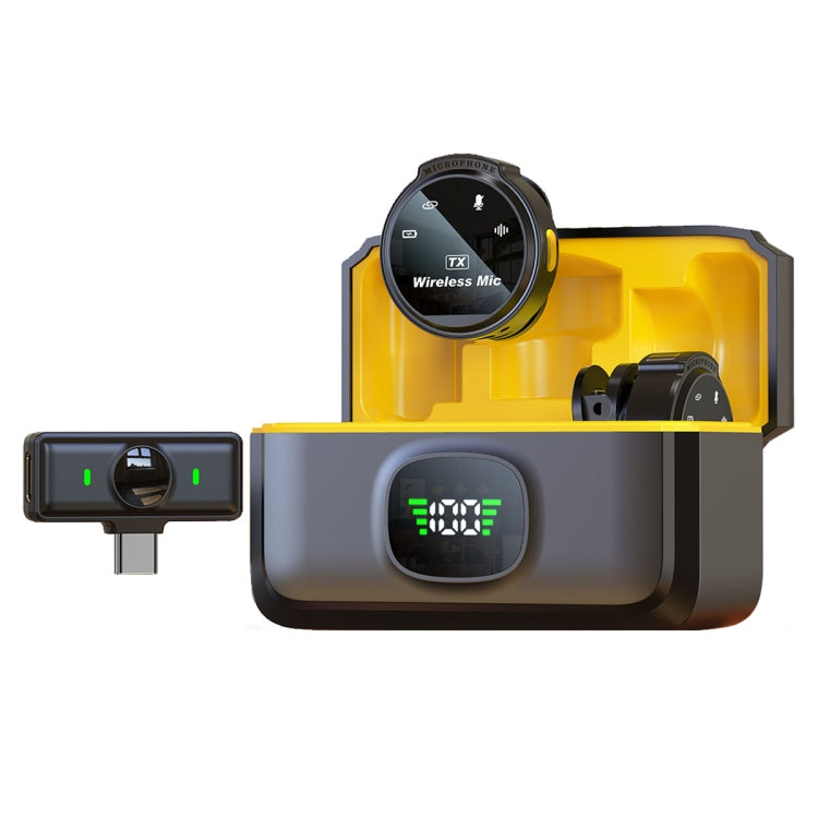 J6 Smart Digital Display Noise Reduction Magnetic Wireless Collar Micr ...